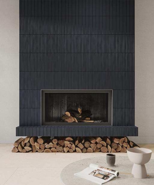 Ribbon™ Black Tile (5.3cm x 30cm) | Topps Tiles