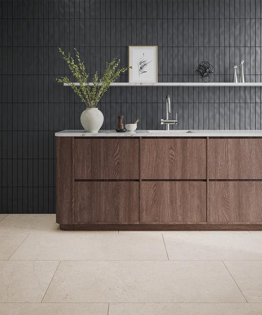 Ribbon™ Black Tile (5.3cm x 30cm) | Topps Tiles