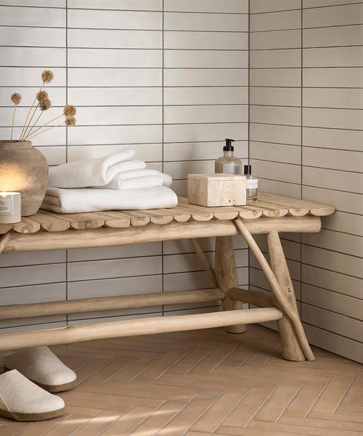 Ribbon™ Bone Tile (5.3cm x 30cm) | Topps Tiles