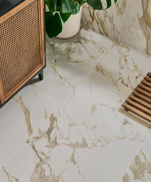 Torrano™ Gold Tile (60cm x 120cm) | Topps Tiles