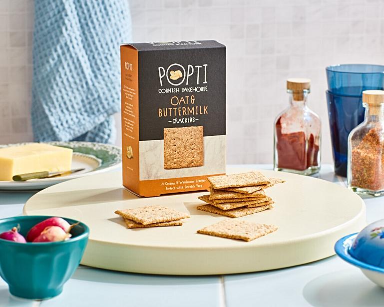 Cornish Oat & Buttermilk Crackers (120g) | Field & Flower Pantry