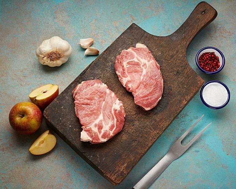 Pork Rib-Eye Steaks, Pack of 2 (400g) | field&flower Meat