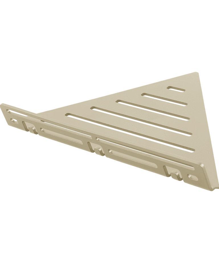 Dural Triangular Corner Shelf With Railing and Hanger | Topps Tiles