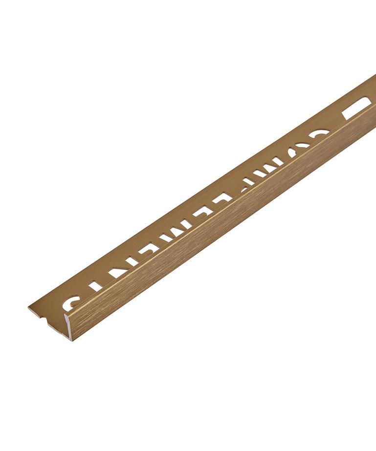 Complements™ Brushed Dark Bronze Straight Edge 12.5mm Trim | Topps Tiles