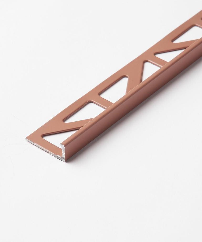 Matrix® Burnt Amber Straight Edge 10mm Trim | Topps Tiles