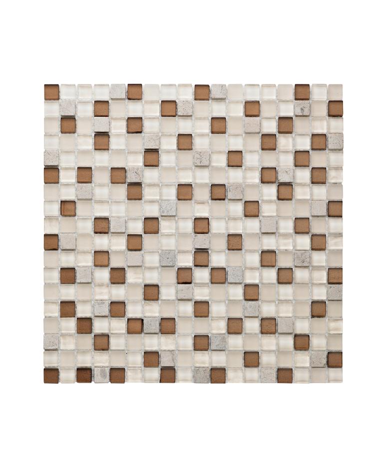 Lynx Beige Mix Mosaic Tile | Topps Tiles