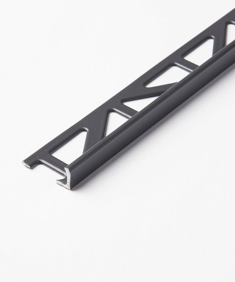 Matrix® Deep Pewter Straight Edge 10mm Trim | Topps Tiles