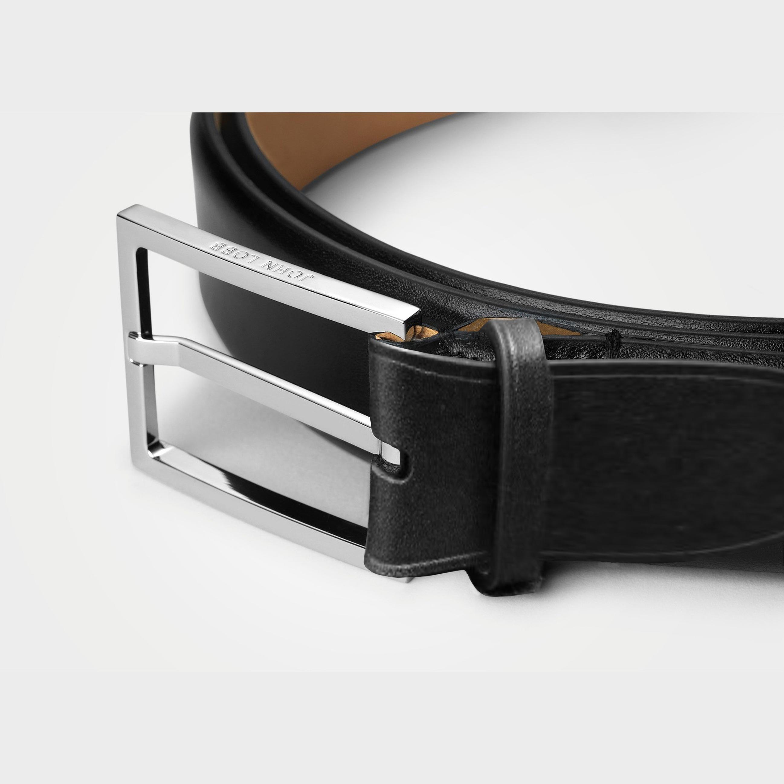 John Lobb | Austell Belt Palladium Buckle | Accessories