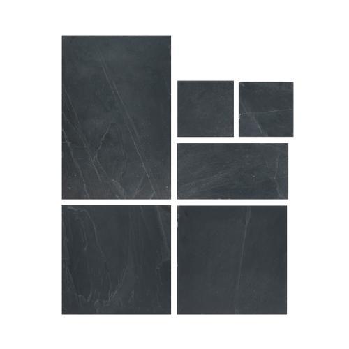 Piscola™ Black Modular Slate Tile | Topps Tiles