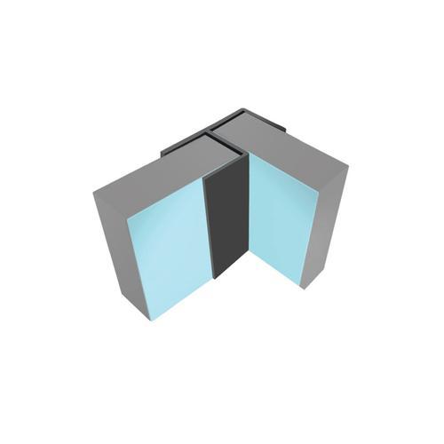 Multipanel Flush Corner Profile Brushed Brass 2.45m | Topps Tiles