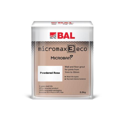 BAL Micromax3 Eco Grout Colour Editions Powdered Rose 2.5kg | Topps Tiles