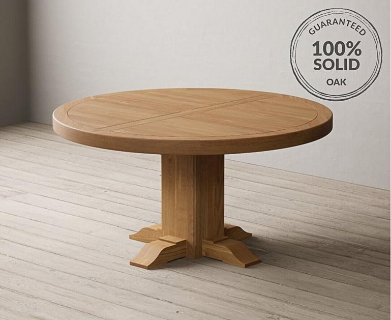 Helmsley 150cm Round Oak Dining Table | Oak Furniture Superstore