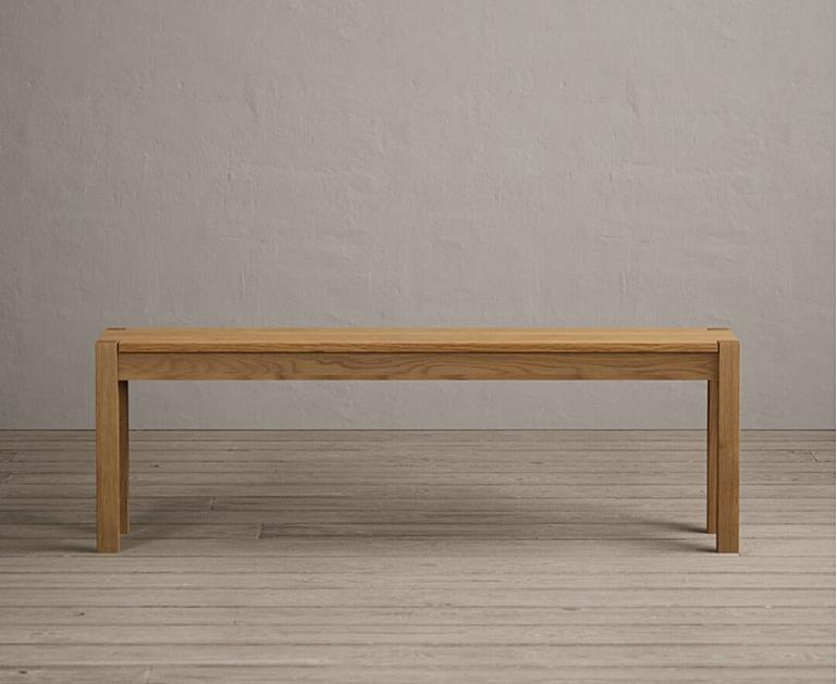 Large York Solid Oak Bench | Oak Furniture Superstore