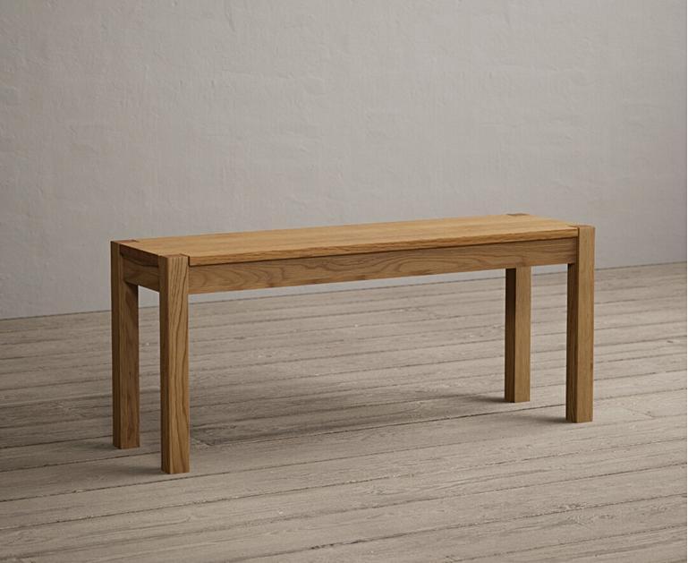 York Solid Oak Bench | Oak Furniture Superstore