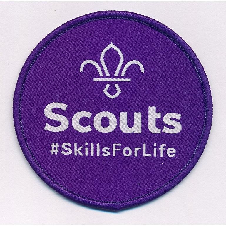 Fleur de Lis Scouts Skills For Life Fun Badge 7cm Accessories
